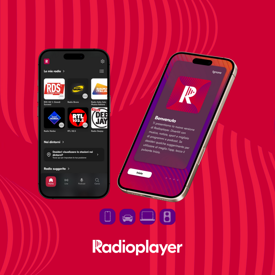 È stata rilasciata la nuova app Radioplayer: ascolto continuo su tutti ...